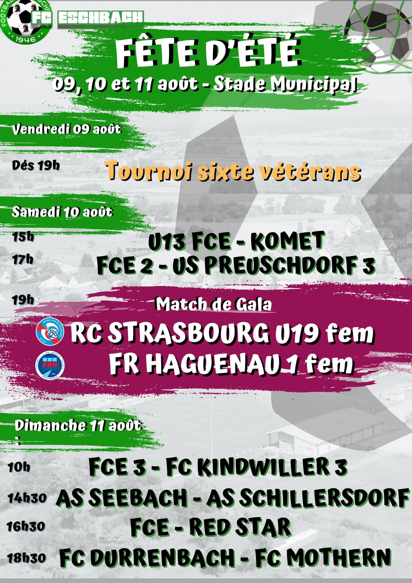Fête d’été du FC Eschbach – Nord Alsace Foot