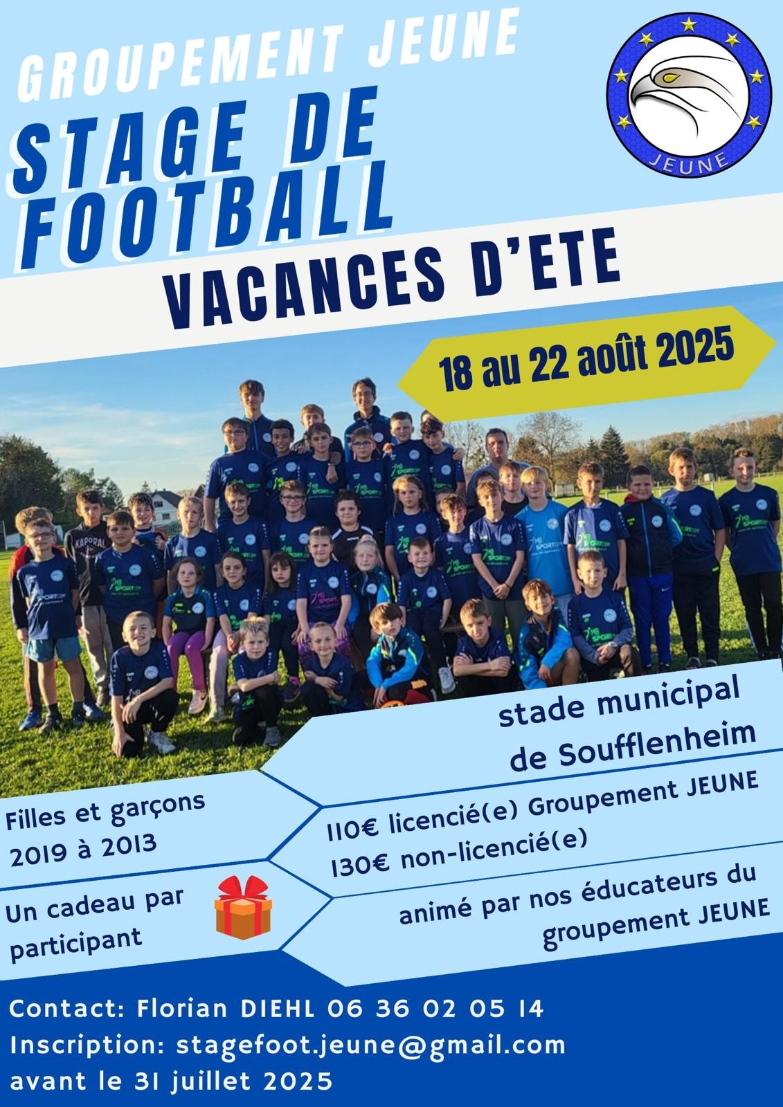 Stage Foot de la Jeunesse de l’UFFRIED – Nord Alsace Foot