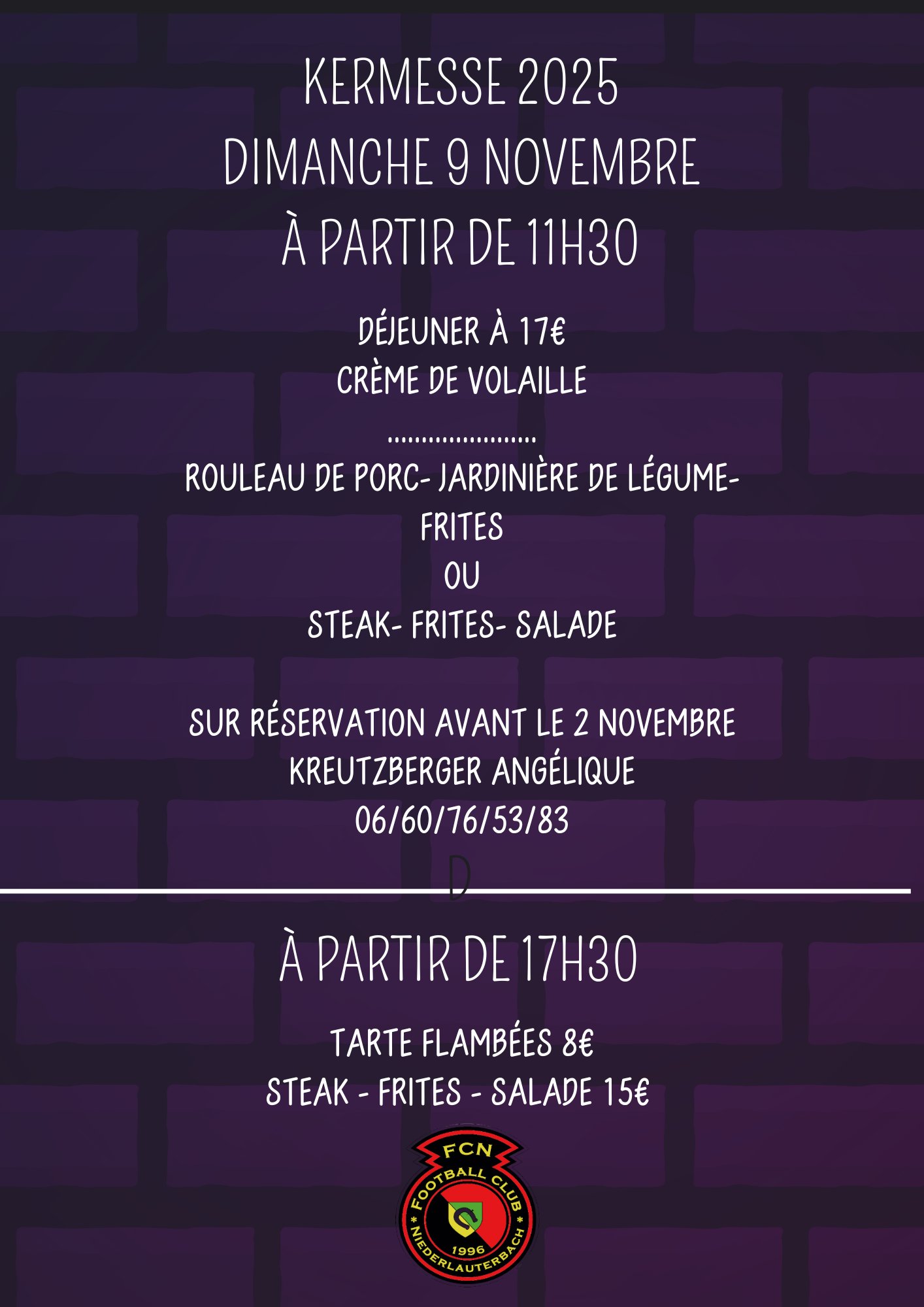 Kermesse 2025 avec le FC Niederlauterbach – Nord Alsace Foot